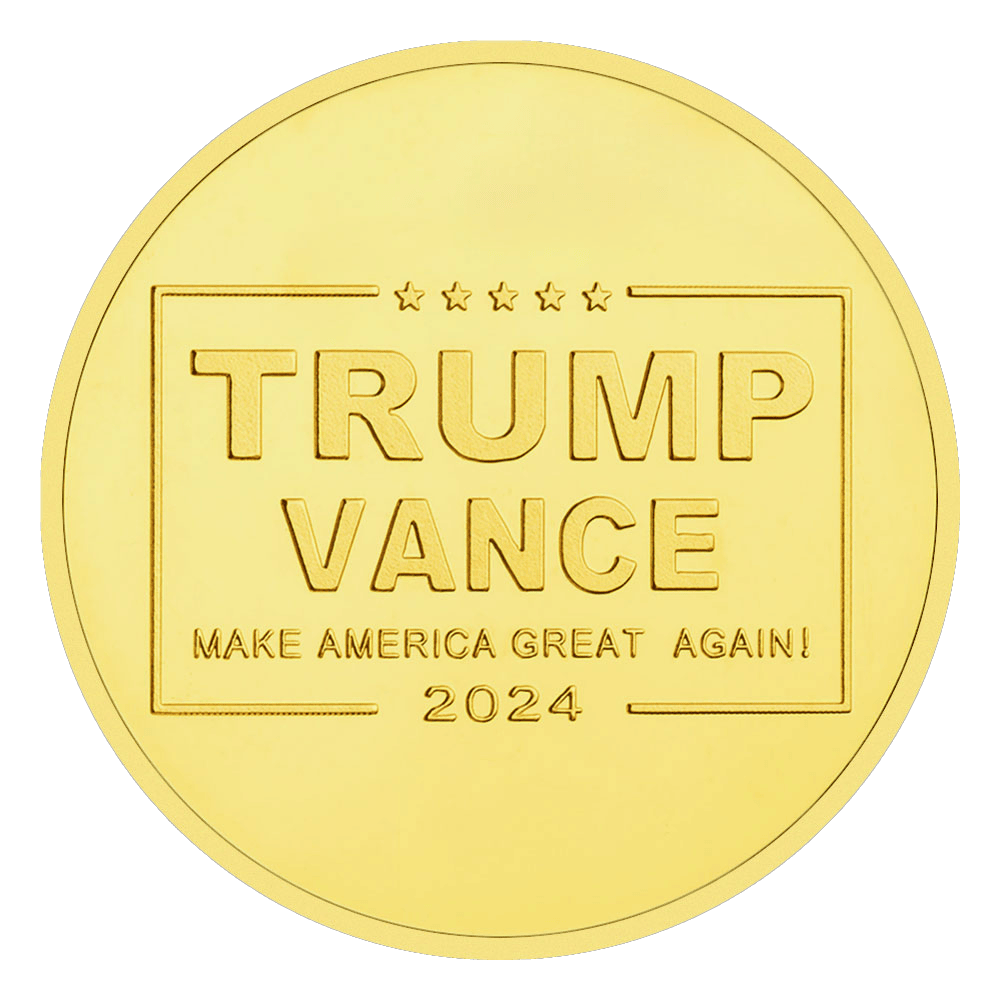 Trump Vance 2024 Gold Coin